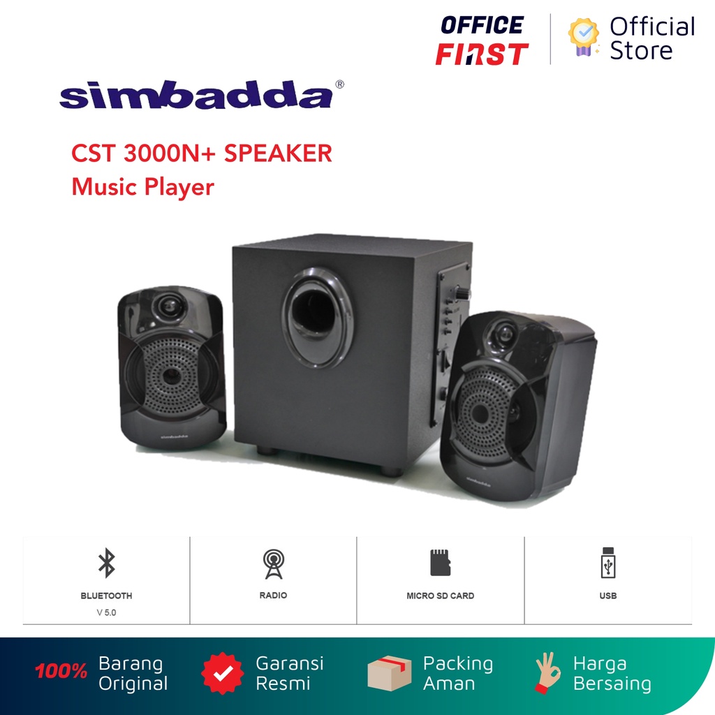 Jual Simbadda CST 3000N + Speaker Music Player Bluetooth Radio 3000 N ...