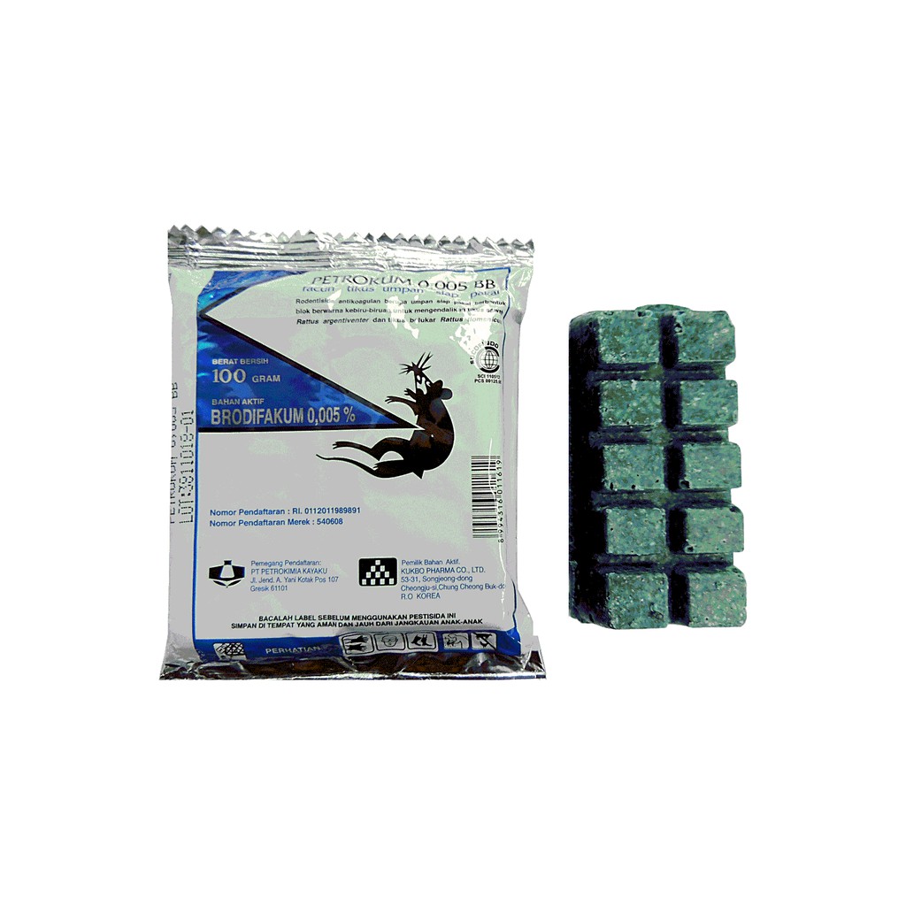 Jual Pestisida Rodentisida Racun Tikus Petrokum Obat Brodifakum 0.005% ...