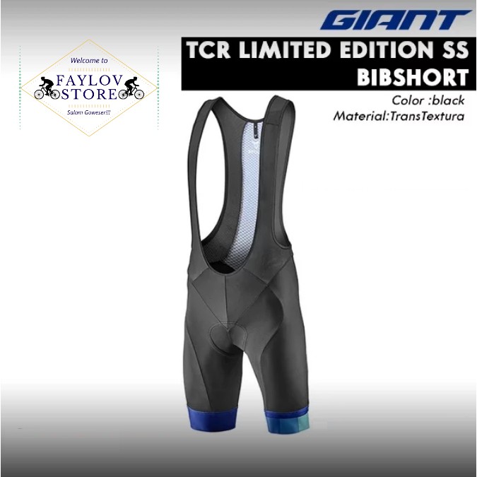 Jual BIB SHORT BIBSHORT GIANT TCR LIMITED EDITION BIB BLACK SIZE XS S M ...
