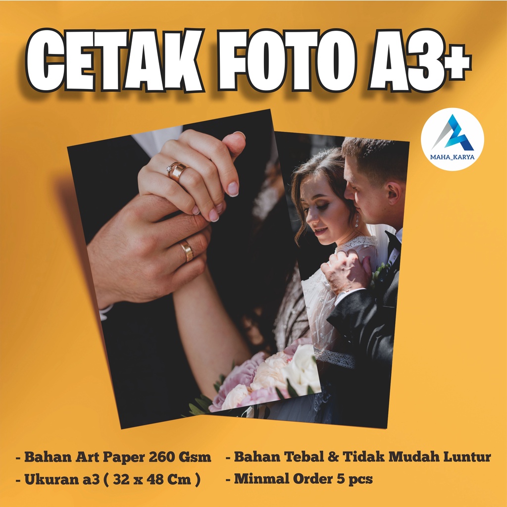 Jual CETAK FOTO UKURAN A3 + ( 32X47 CM ) | Shopee Indonesia