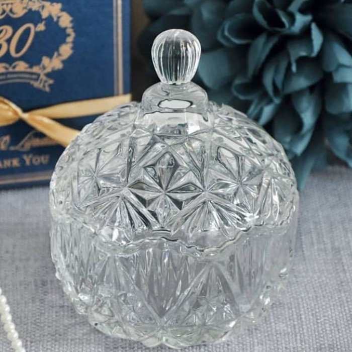 Jual JAR KRISTAL KACA/TOPLES KRISTAL/STORAGE KRISTAL/MANGKOK KRISTAL ...