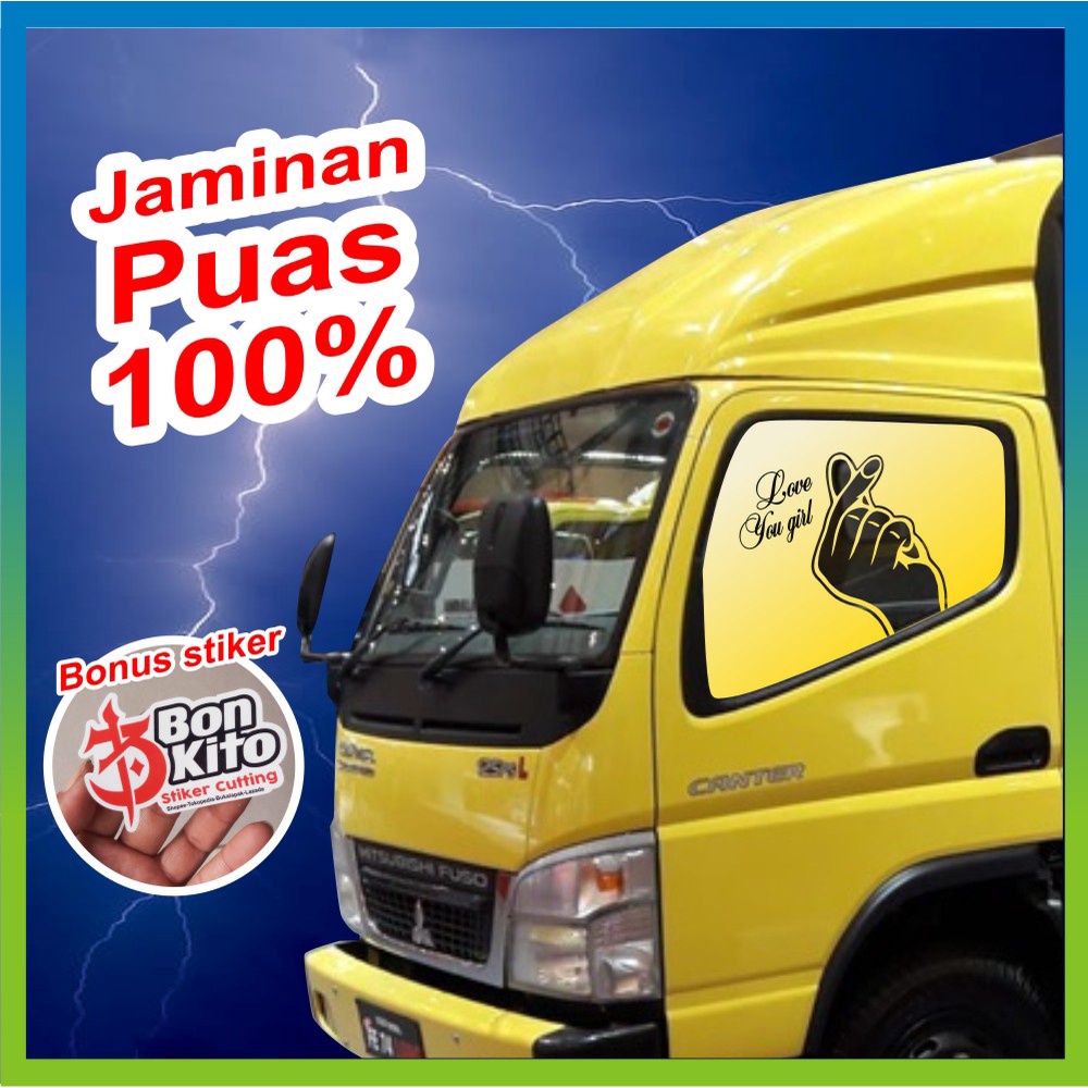 Jual Stiker Kaca Truk / Stiker Blok Scotlet Kata Kata Oleng Kaca Pintu ...