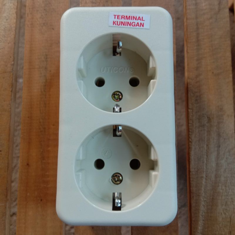 Jual Terminal kuningan UTICON 2 lubang ST-128 / erke 2 lubang | Shopee ...
