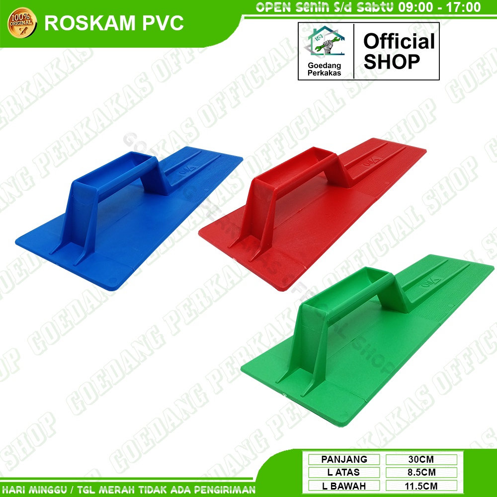 Jual Roskam PVC Tebal Ukuran 30Cm Tyro Alat Penghalus Semen Tembok ...