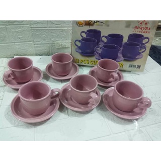Jual GELAS SET KERAMIK GELAS TAMU SET GELAS HIAS BATAM | Shopee Indonesia