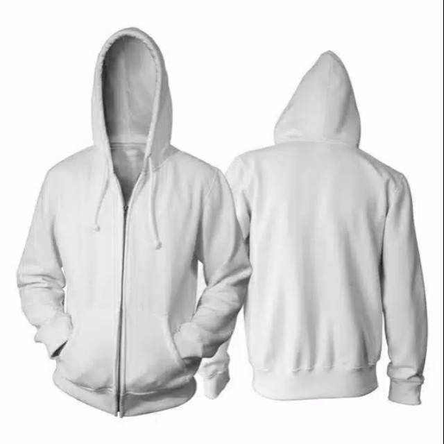 Jual Jaket polos pria warna putih | Shopee Indonesia