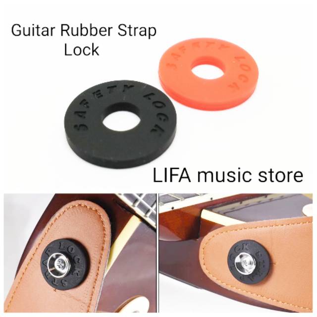 Jual Guitar Rubber Pin Strap Lock | Shopee Indonesia