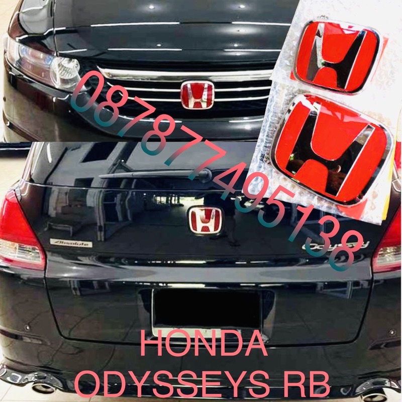 Jual Emblem Red Honda Odyssey RB1 RB2 RB3 logo merah glass look JDM ...