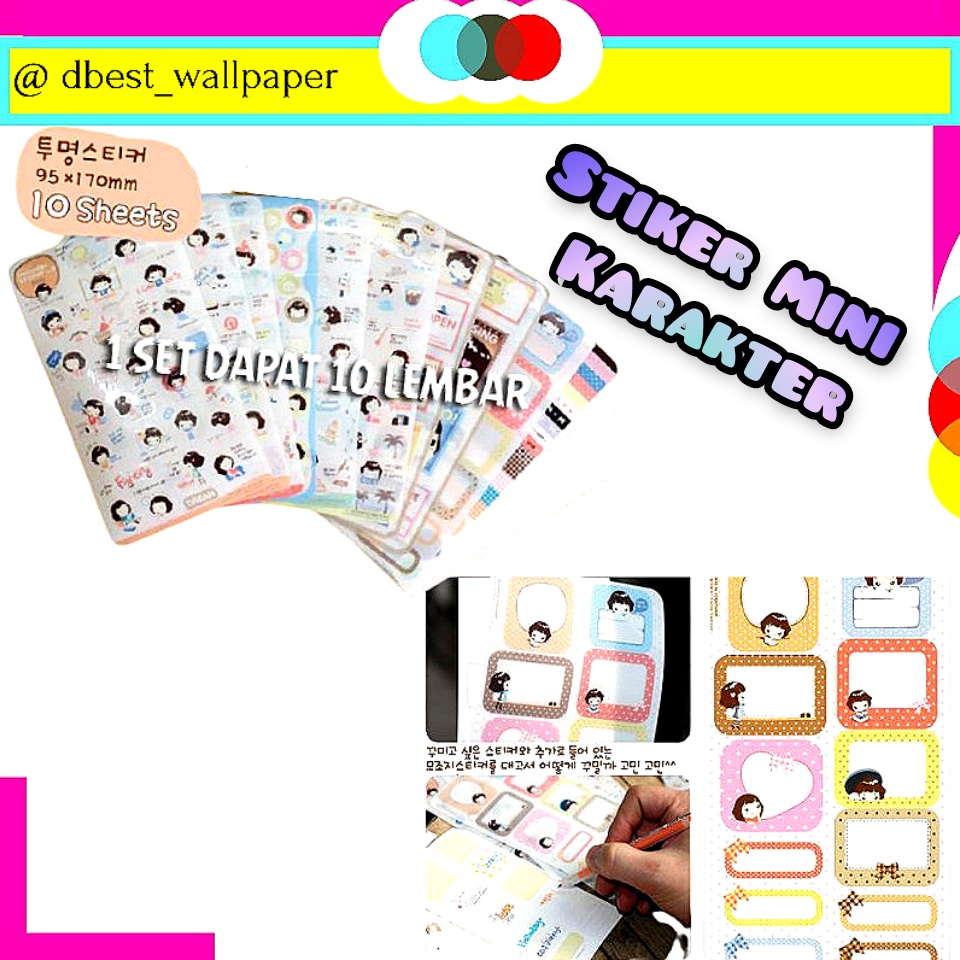 Jual DBEST_Stiker Sticker Mini KR 3 Lucu Mungil Emotikon Emoticon Motif ...