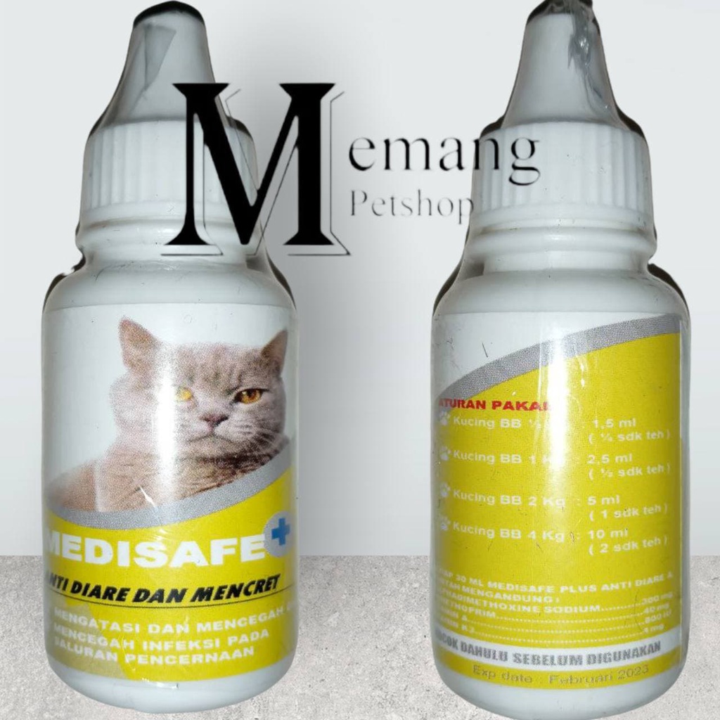 Jual Medisafe Obat Anti Diare Dan Mencret Kucing 30ml - Obat Pencernaan ...