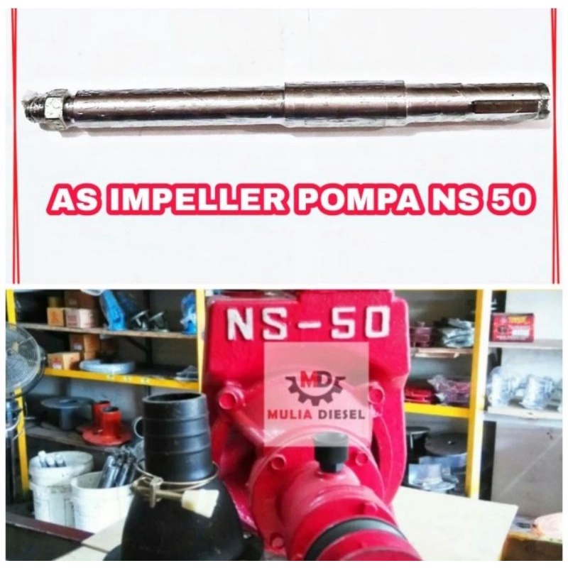 Jual As Impeller Shaft Pompa Air Irigasi NS50 NS 50 2INCI | Shopee ...