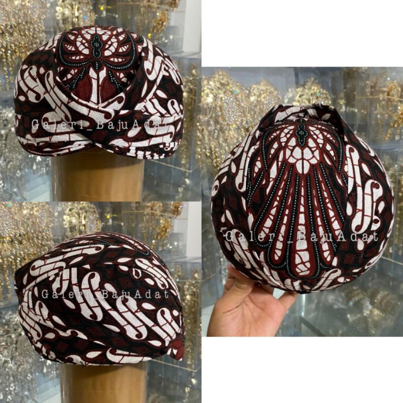 Jual Blangkon Sunda Polos - Motif Parang Garuda | Shopee Indonesia