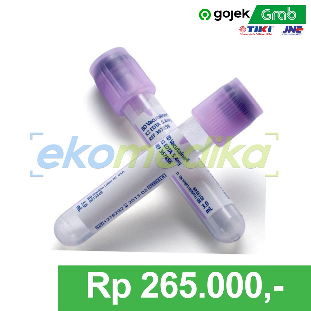 Jual BD Vacutainer K2 EDTA 367856 / Tabung Darah BD Vacutainer K2 EDTA ...