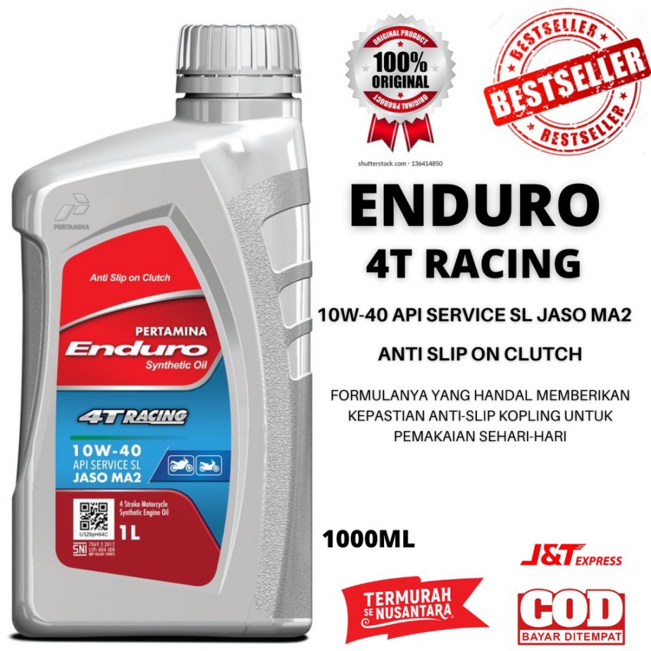 Jual Jual Enduro 4T racing enduro racing 1L originalOli enduro racing ...