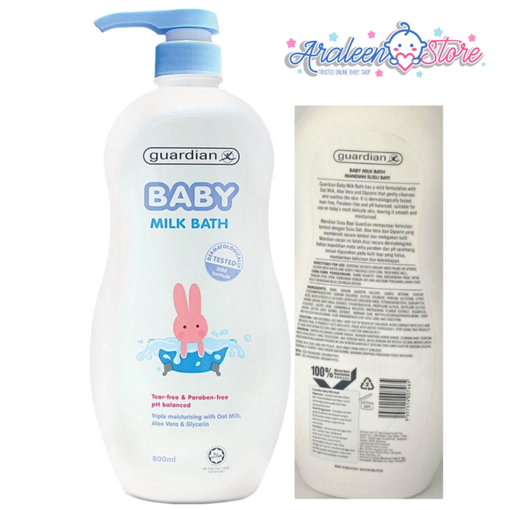 Jual GUARDIAN Baby Bath Sabun Mandi Cair Bayi Botol Pump 800 ml ...