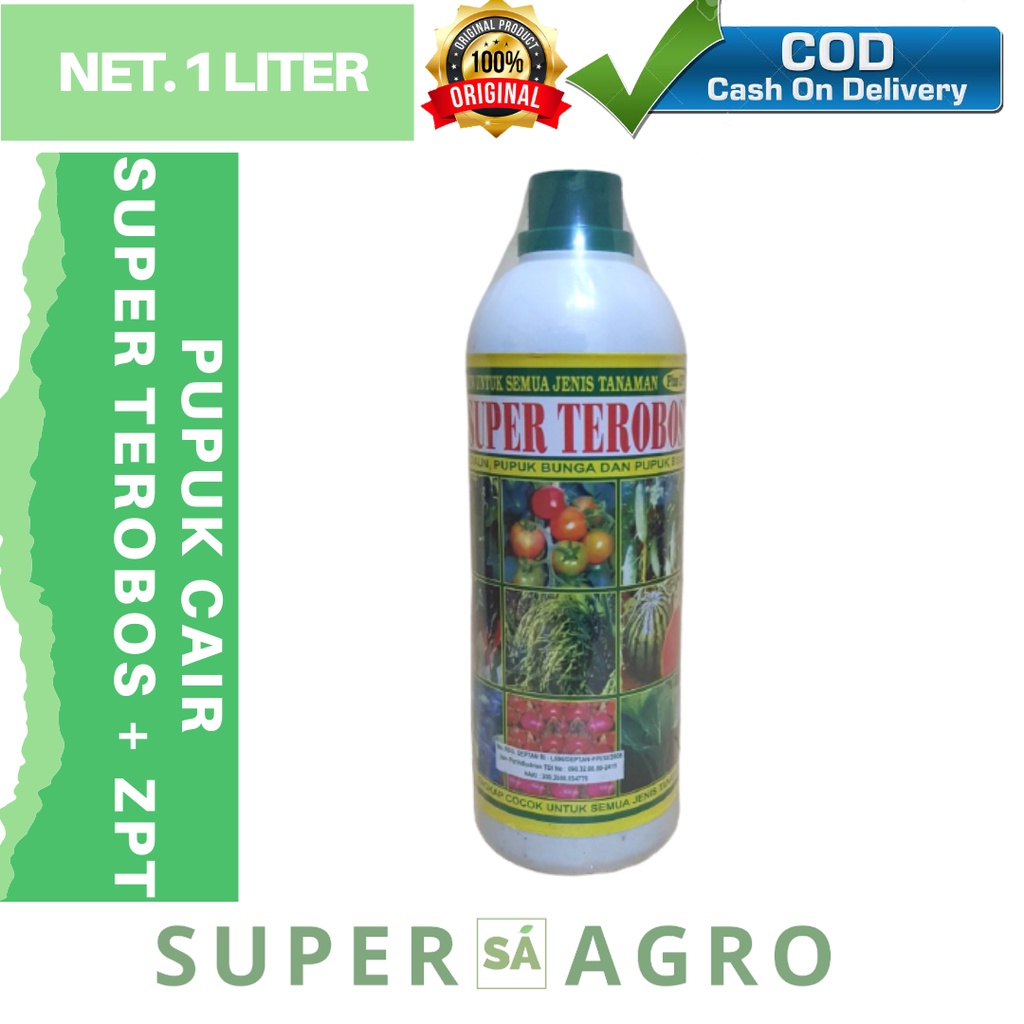 Jual Pupuk Cair Terobos Plus ZPT isi 1 Liter - Pupuk Daun - Bunga dan Buah Indonesia|Shopee ...