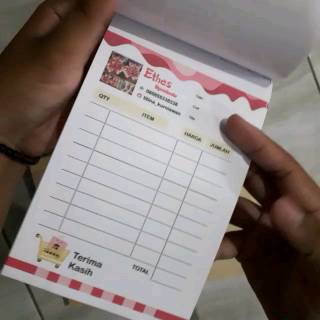 Jual NOTA OLSHOP CUSTOM 1 PLY FULL COLOUR LAUNDRY MURAH | Shopee Indonesia