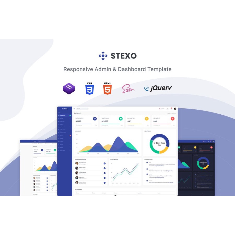 Jual Template Admin Stexo Admin & Dashboard Template | Shopee Indonesia
