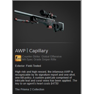 Jual SKIN CSGO | AWP - CAPILLARY + STICKERS | Shopee Indonesia