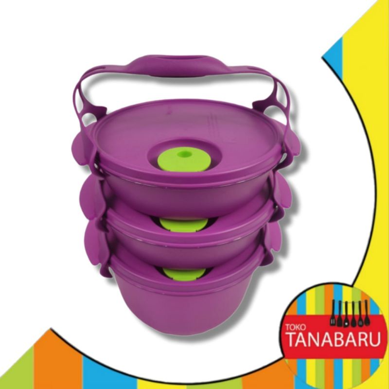 Jual Tupperware Carry All Bowl Set / Rantang tempat makan | Shopee ...
