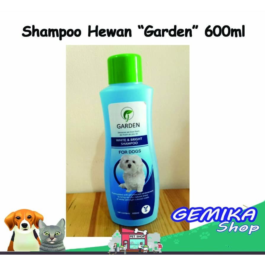 Jual Shampoo Anjing GARDEN White & Bright 600ml | Shopee Indonesia