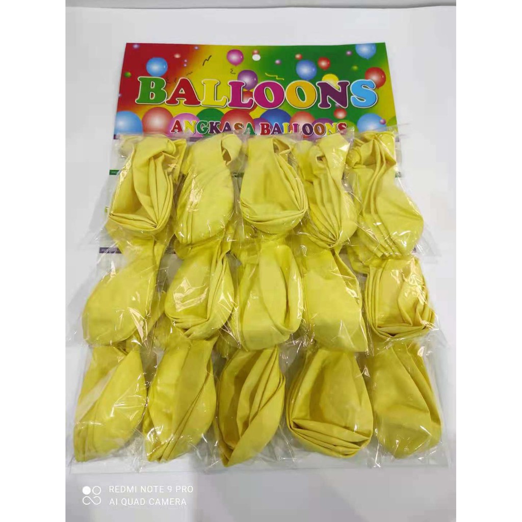 Jual Balon polos warna-warni/ balon ulang tahun/ balon pastel/ balon ...