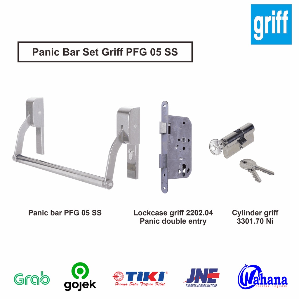 Jual Panic Bar set griff PFG 05 SS | Pintu Darurat | Pintu Tahan Api ...