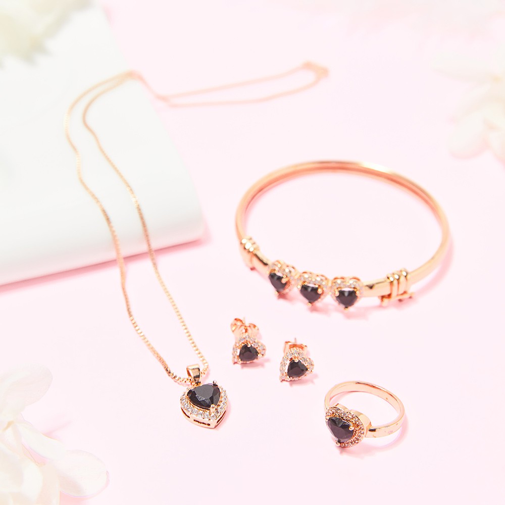 Jual Y023 Set Perhiasan love terbaru Set Perhiasan wanita aksesoris ...