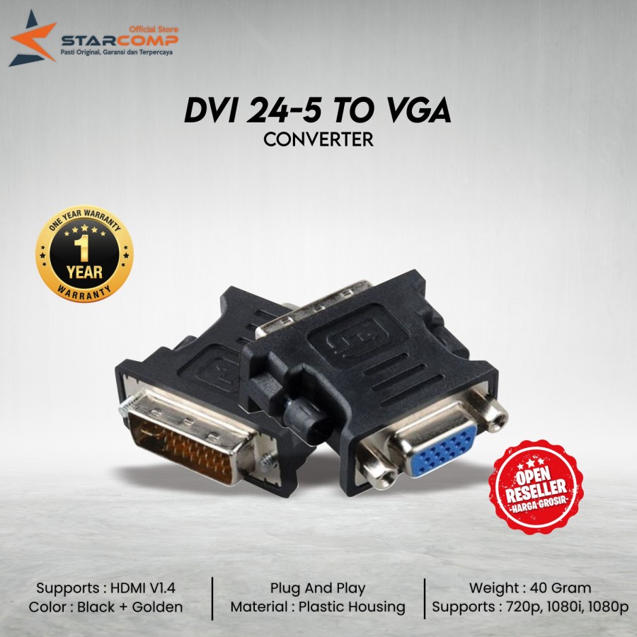 Jual CONVERTER DVI 24+5 TO VGA | Shopee Indonesia
