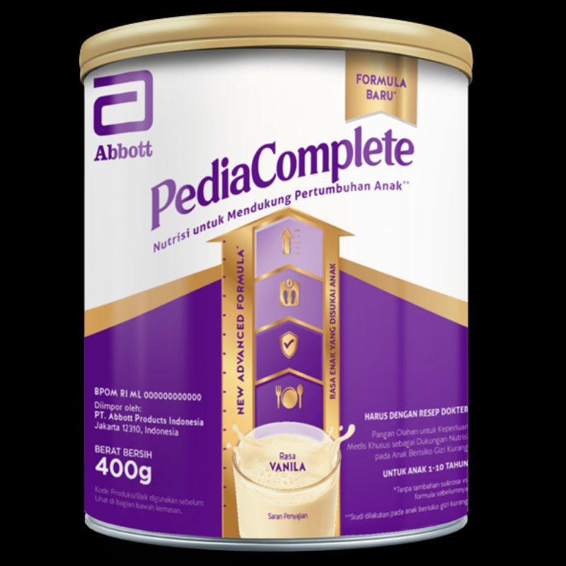 Jual PediaComplete Vanilla 400G (PediaSure Complete Vanilla 400 gram) | Shopee Indonesia