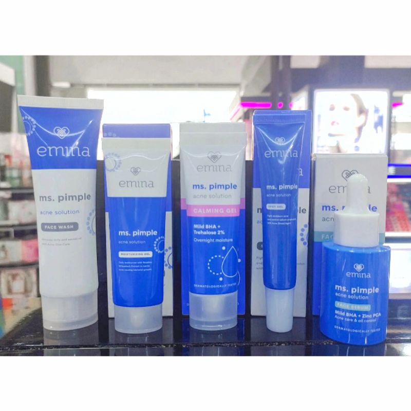 Jual Paket Emina Ms.PIMPLE Acne Solution Series|Paket Lengkap Acne ...