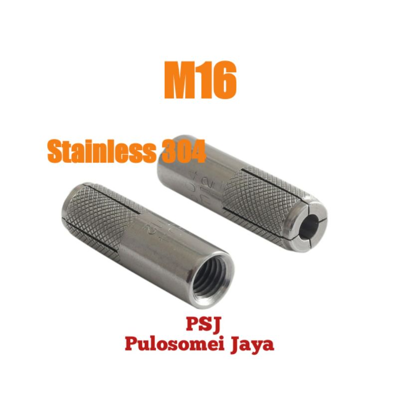 Jual Dynaset Stainless M16 / Dinaset Stainless M16 / Drop In Anchor M16 ...