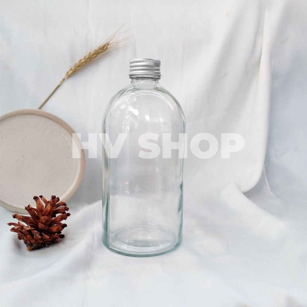Jual BOTOL KACA BULAT / BOTOL KACA TIPE BOSTON UKURAN 500 ML | Shopee ...