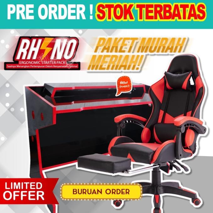 Jual Meja Gaming Kursi Gaming Set FLOTH Series 4 | Shopee Indonesia