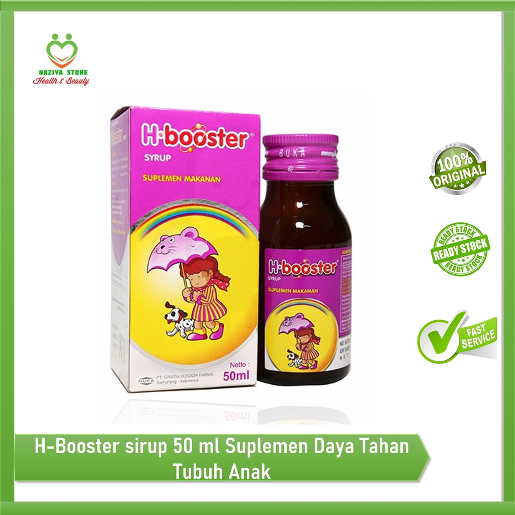 Jual Hufagrip H-Booster Sirup Vitamin Daya Tahan Tubuh Anak 50 ML ...