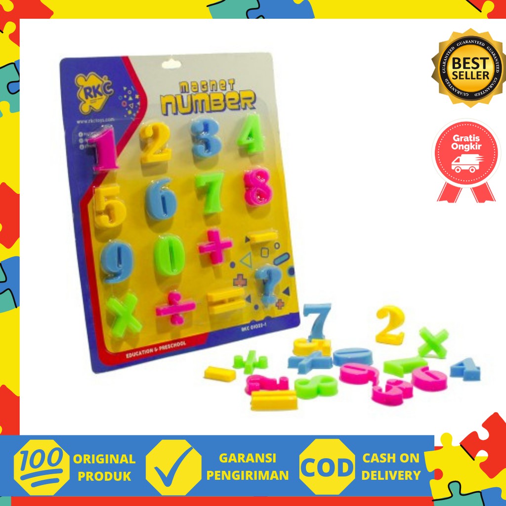 Jual Belajar Edukasi Anak Angka Magnet Lengkap Matematika | Shopee ...