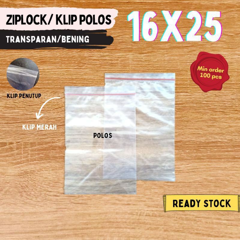 Jual PLASTIK KLIP/ZIPLOCK 16X25 (POLOS) | Shopee Indonesia