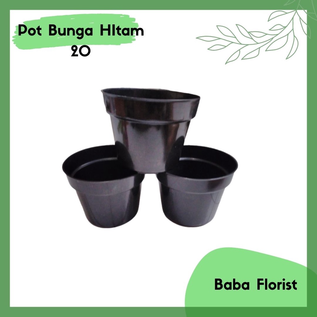 Jual POT BIBIT HITAM 20 - POT BIBIT HITAM - POT HITAM 20CM - POT ...