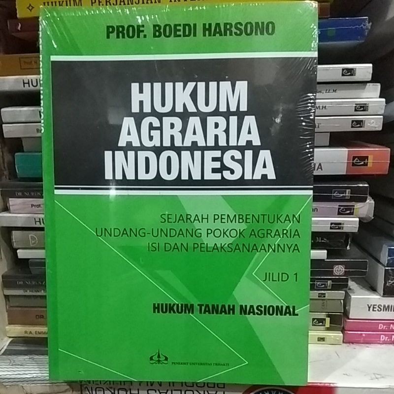 Jual BUKU HUKUM AGRARIA INDONESIA JLD 1(PROF.BOEDI HARSONO) | Shopee ...