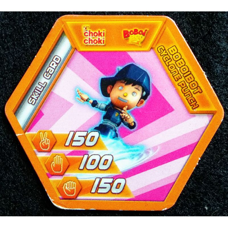 Jual kartu boboiboy skill card boboibot cyclone punch Indonesia|Shopee ...
