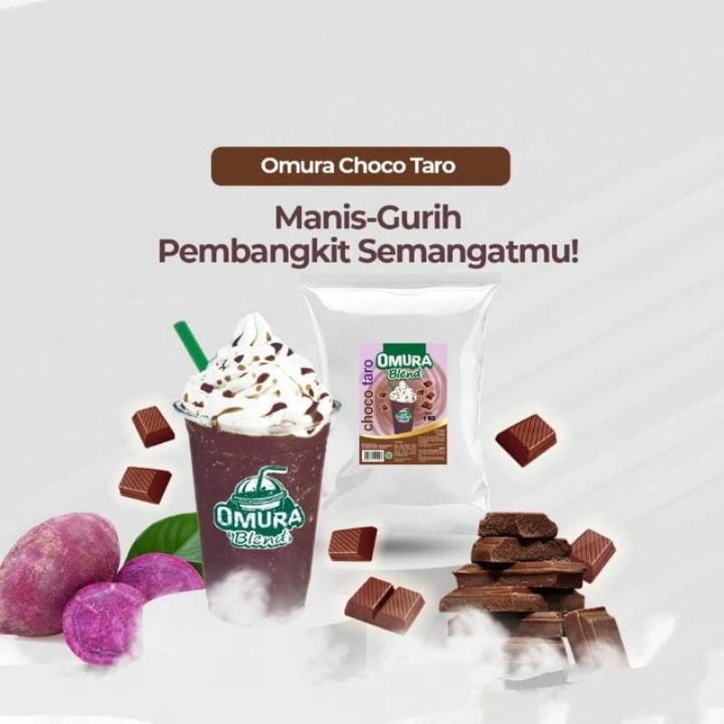 Jual Powder Minuman Hitz Berkualitas (Mix) Omura Blend Choco Taro 1 Kg ...