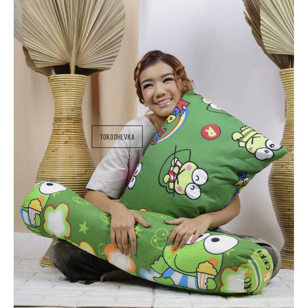 Jual Satu Set Bantal Dan Guling Dakron Putih Merek DnD Pillow Bantal ...