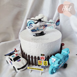 Jual Topper Mobil Polisi Hiasan Kue Tema Lalu Lintas Police Car ...