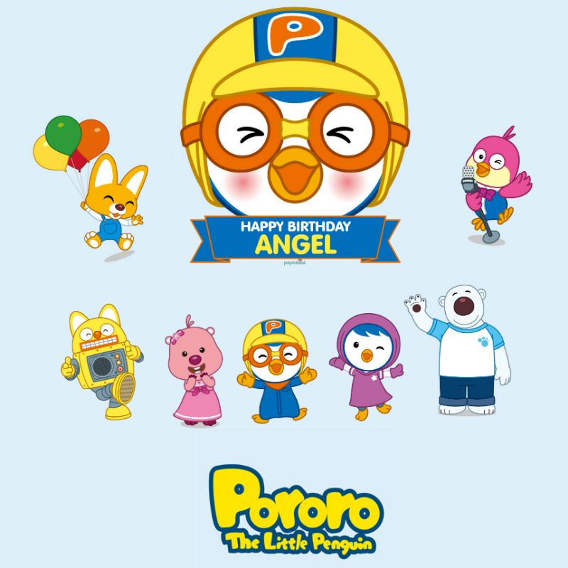 Jual cake topper hiasan kue PORORO | Shopee Indonesia