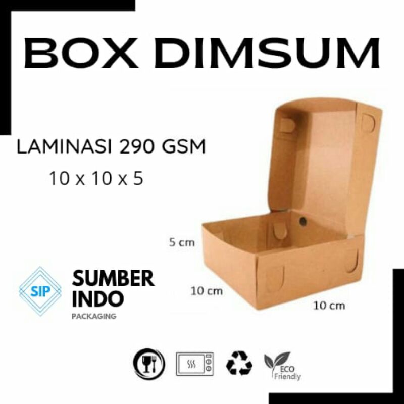 Jual BOX DIMSUM KRAFT LAMINASI 10x10x5cm | Shopee Indonesia Jual BOX DIMSUM KRAFT LAMINASI 10x10x5cm | Shopee Indonesia