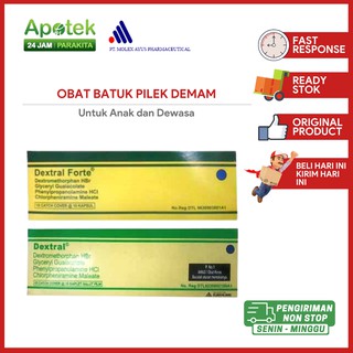 Jual Dextral Tablet/Forte Sirup Obat Batuk Demam Pilek Anak dan Dewasa ...