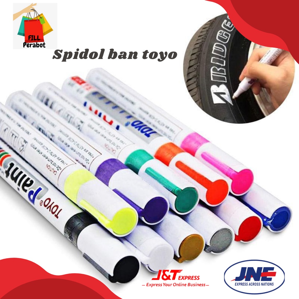Jual SPIDOL BAN TOYO WARNA WARNI / SPIDOL BAN TOYO PUTIH BIRU SILVER ...