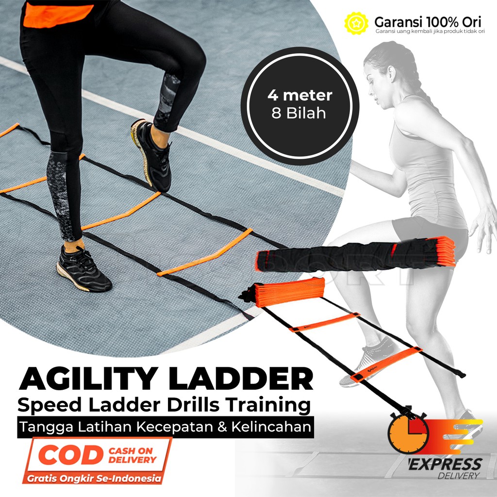 Jual Premium Agility Ladder Speed Tangga Latihan Kelincahan Ketangkasan ...