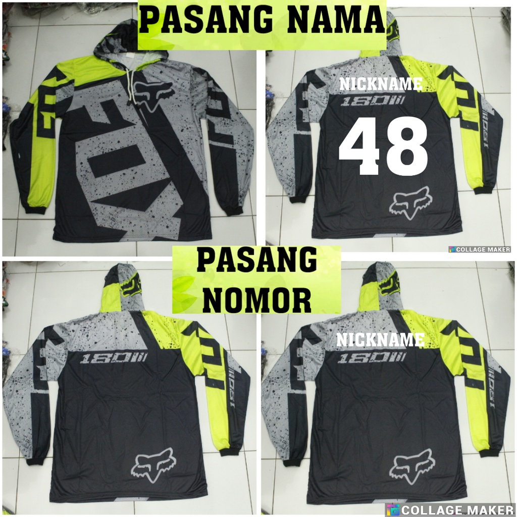 Jual JERSEY BAJU MOTOR CROSS DEWASA/JERSEY HODIE DEWASA BISA SABLON ...