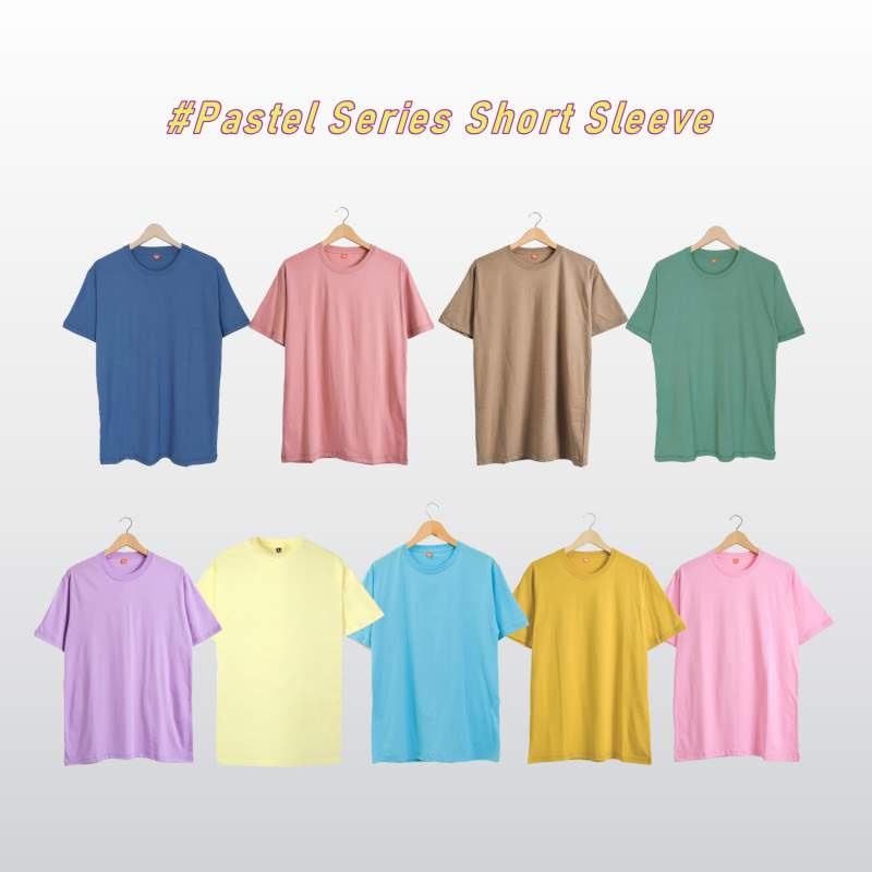 Jual BAJU KAOS POLOS WARNA PASTEL LENGAN PENDEK COTTON COMBED 30S ...